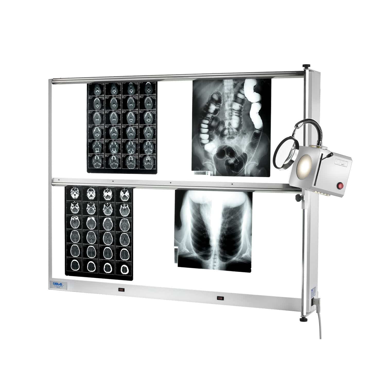 Negatoscopio 2 pantallas - M-NP-121 - Cablas - de luz blanca