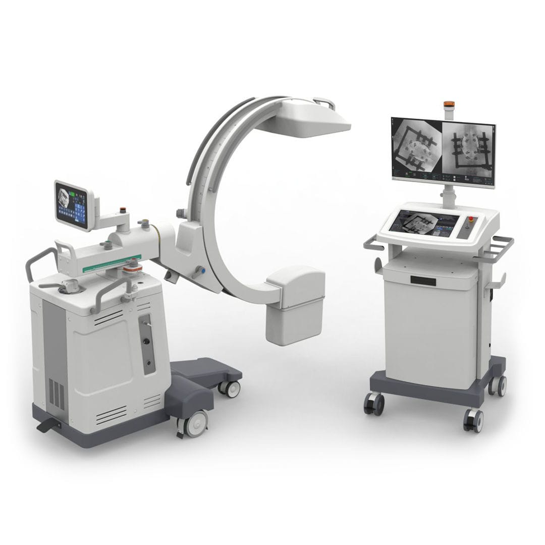 Arco quirúrgico móvil - TCA 7 - Technix - con sensor plano / con columna de vídeo