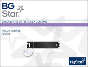 Tira de prueba de diabetes - BGStar® - Sanofi Diabetes - de glucemia ...