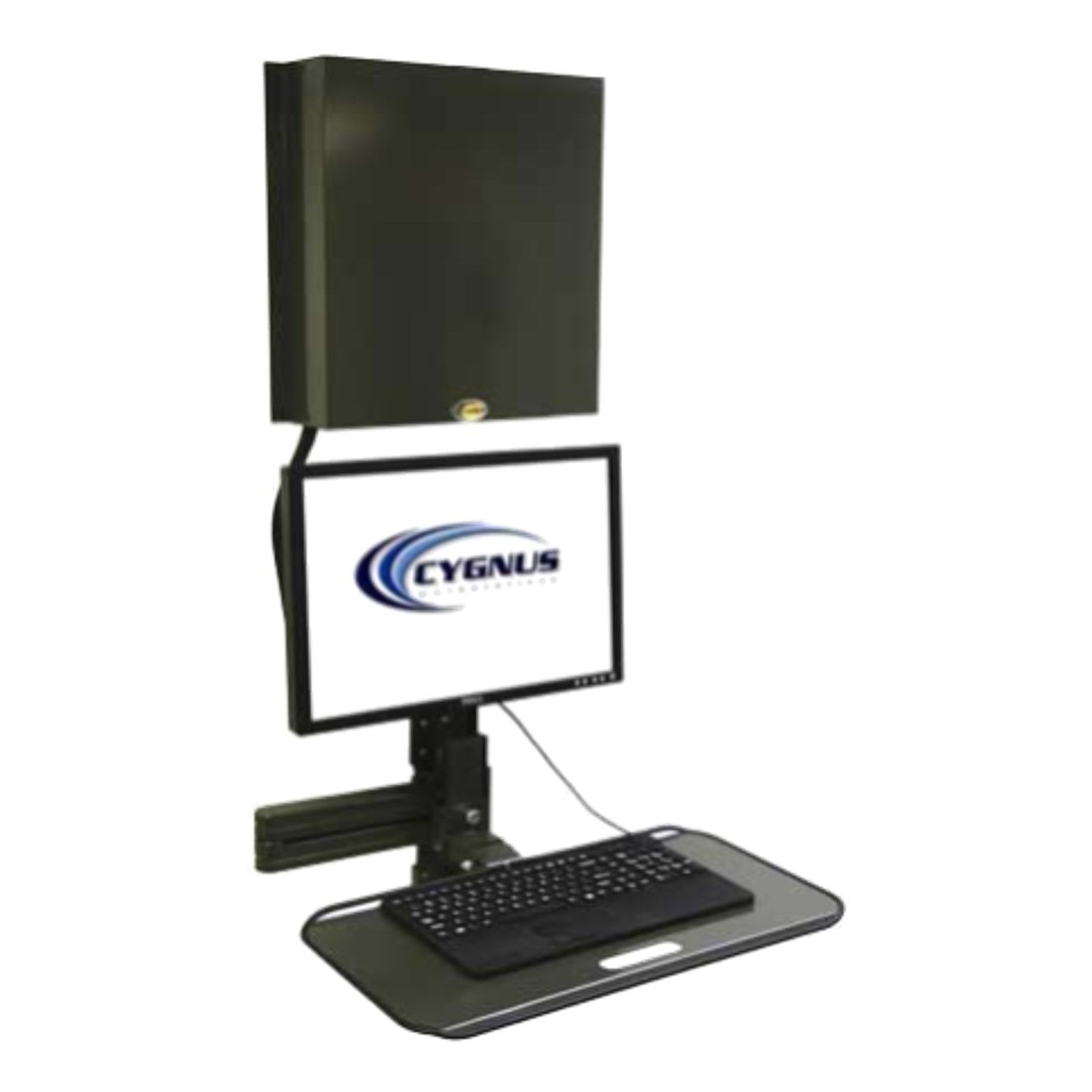 Brazo de soporte reclinable - Cygnus - para monitor / médico / de pared