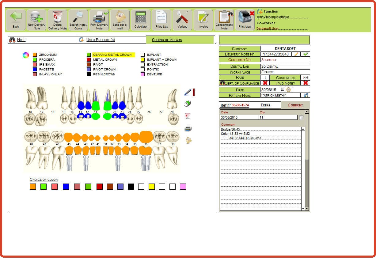 Software de gestión / para laboratorio dental - Easydentam - Dentasoft