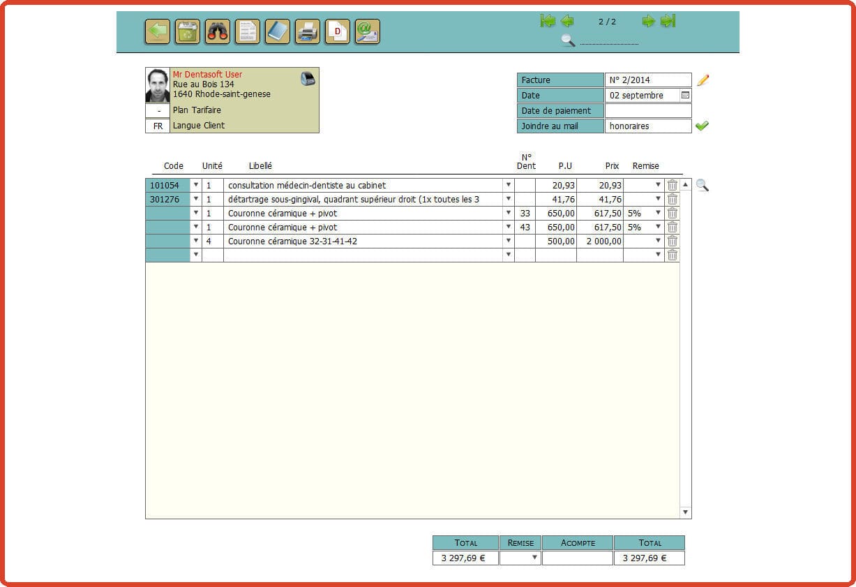 Software de gestión / para odontología / para consultorios odontológicos - e-Dent - Dentasoft