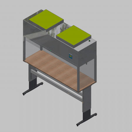 Módulo de flujo laminar de mesa - 58151 - Inertec - vertical
