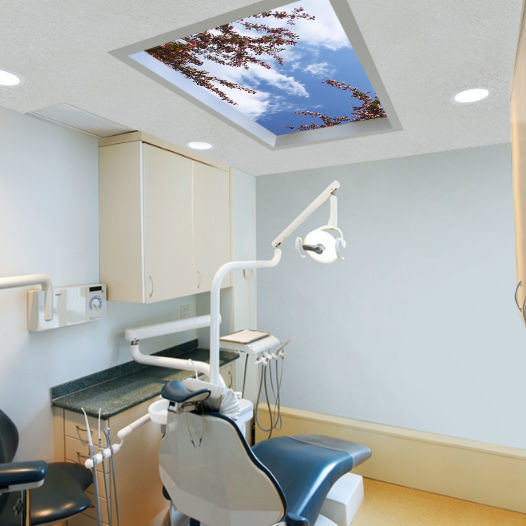 Panel LED de hospital - Sky View™ - Sky Factory - de techo / con ...