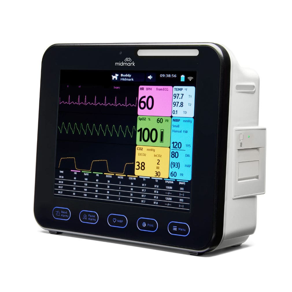 Monitor multiparamétrico compacto - Midmark Animal Health - portátil ...