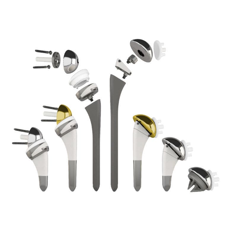 Prótesis de hombro modular - Medacta - de revisión / cementada o no ...