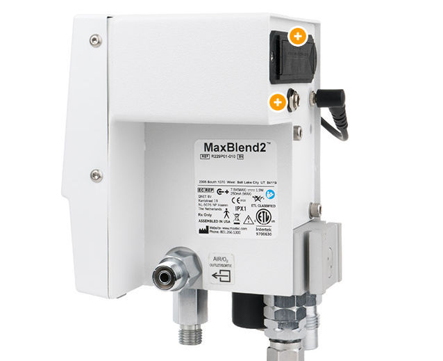 Mezclador de gases de aire / O2 / tubo flujómetro - MaxBlend 2 - Maxtec