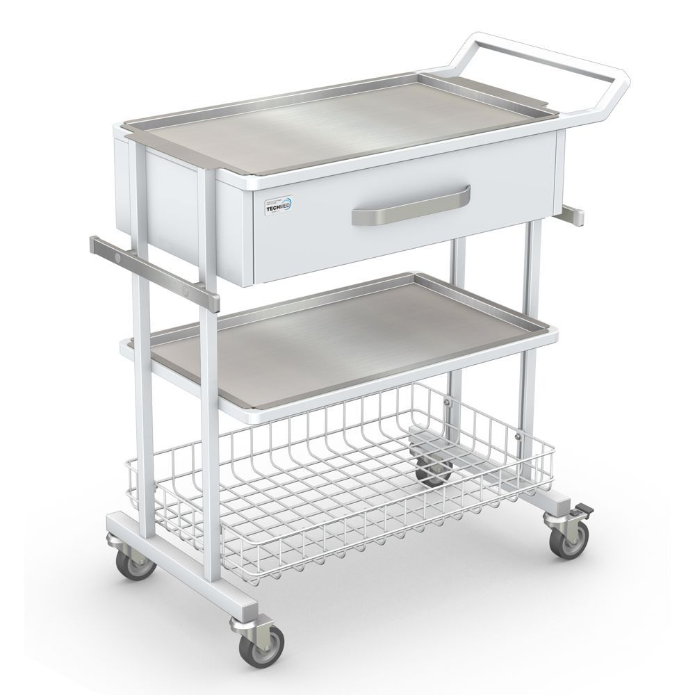 Carro de transporte / para instrumental / con estantes / 1 cajón - K-3 ...