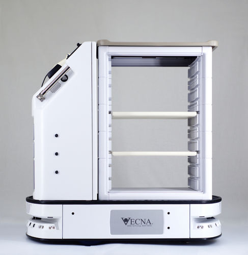 Robot móvil autónomo (AMR) de hospital - QC Bot Open - Vecna Technologies
