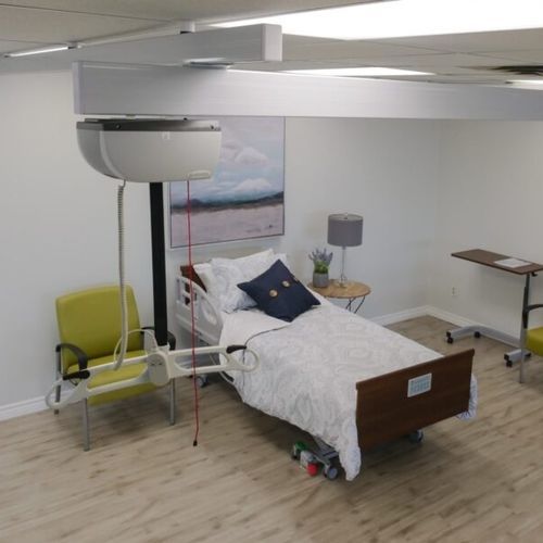 Riel de desplazamiento para elevador de pacientes - XY - Savaria - en H