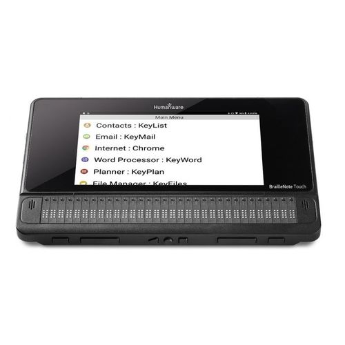 Anotador braille Bluetooth - BrailleNote Touch Plus - Groupe HumanWare - con pantalla táctil