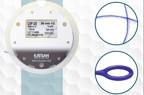 Hilo de sutura reabsorbible - BARBED - KATSAN Medical Devices - cirugía ...