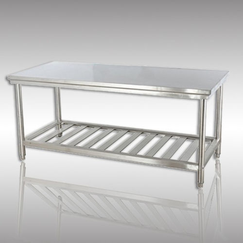 Mesa de trabajo - 6510 - HYZMED Medical - rectangular / de acero inoxidable