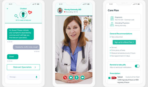 Aplicación web de telemedicina - ScienceSoft - de gestión / para cuidados de enfermería / pediátrica