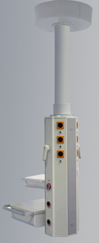 Brazo doble de distribución - Tedisel Medical - de techo / articulado / con columna