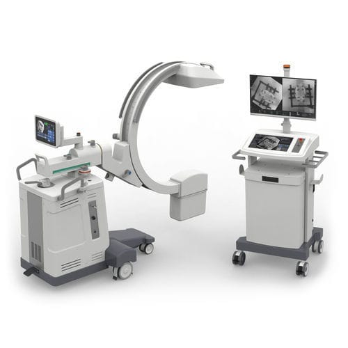 Arco quirúrgico móvil - TCA 7 - Technix - con sensor plano / con columna de vídeo