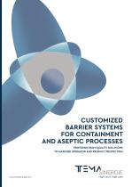 Sistema de barrera de acceso restringido para sala blanca - RABS - Tema Sinergie