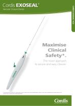 Dispositivo de cierre vascular - EXOSEAL™ - Cordis - mediante grapas